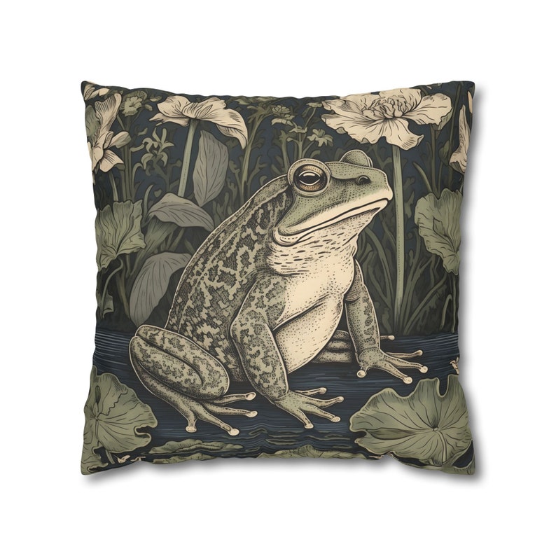 William Morris Pillow Cover | Frog in the Forest | High End Pillow ...