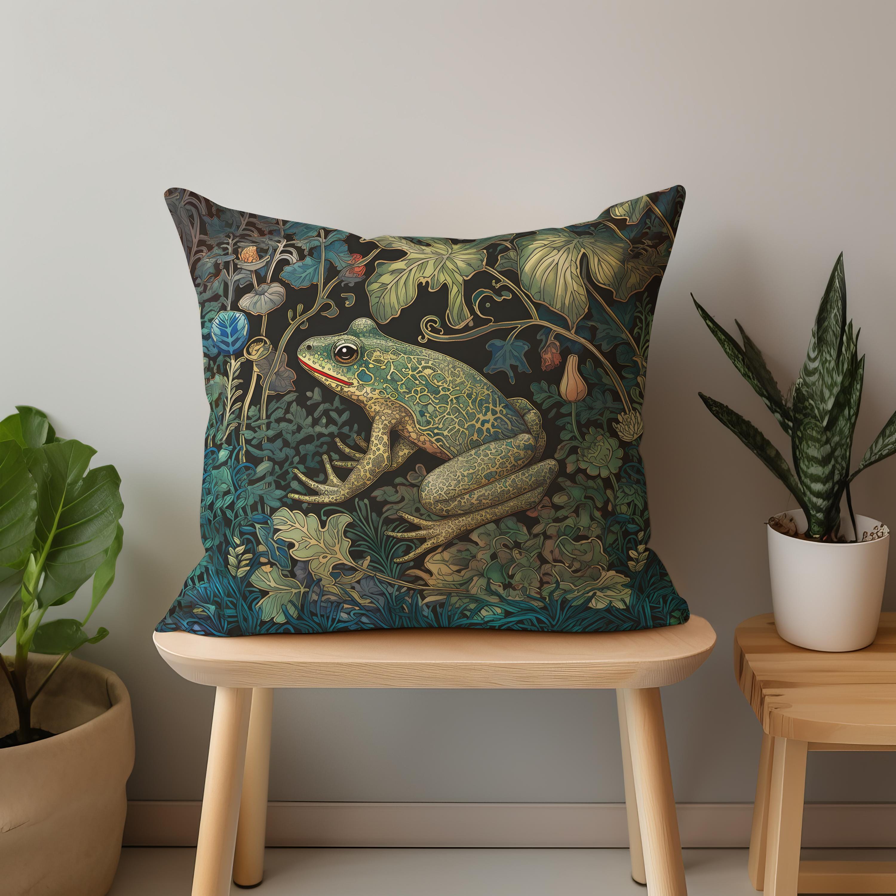 William Morris Pillow | Frog in the Forest | High End Pillow ...