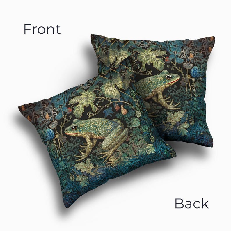 William Morris Pillow | Frog in the Forest | High End Pillow ...