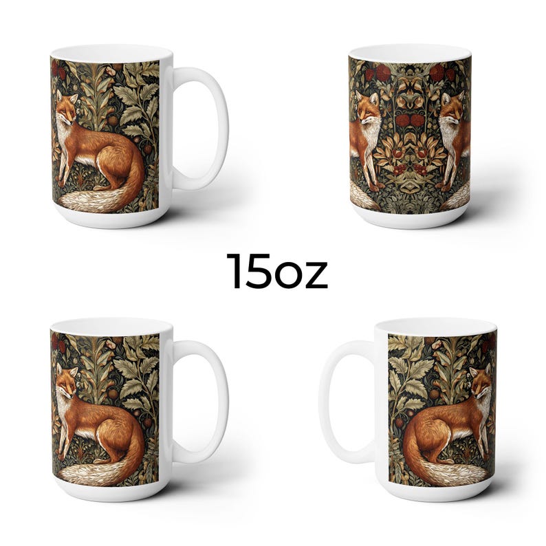 William Morris Mug Fox in the Forest High Quality Print Fox Cup William ...