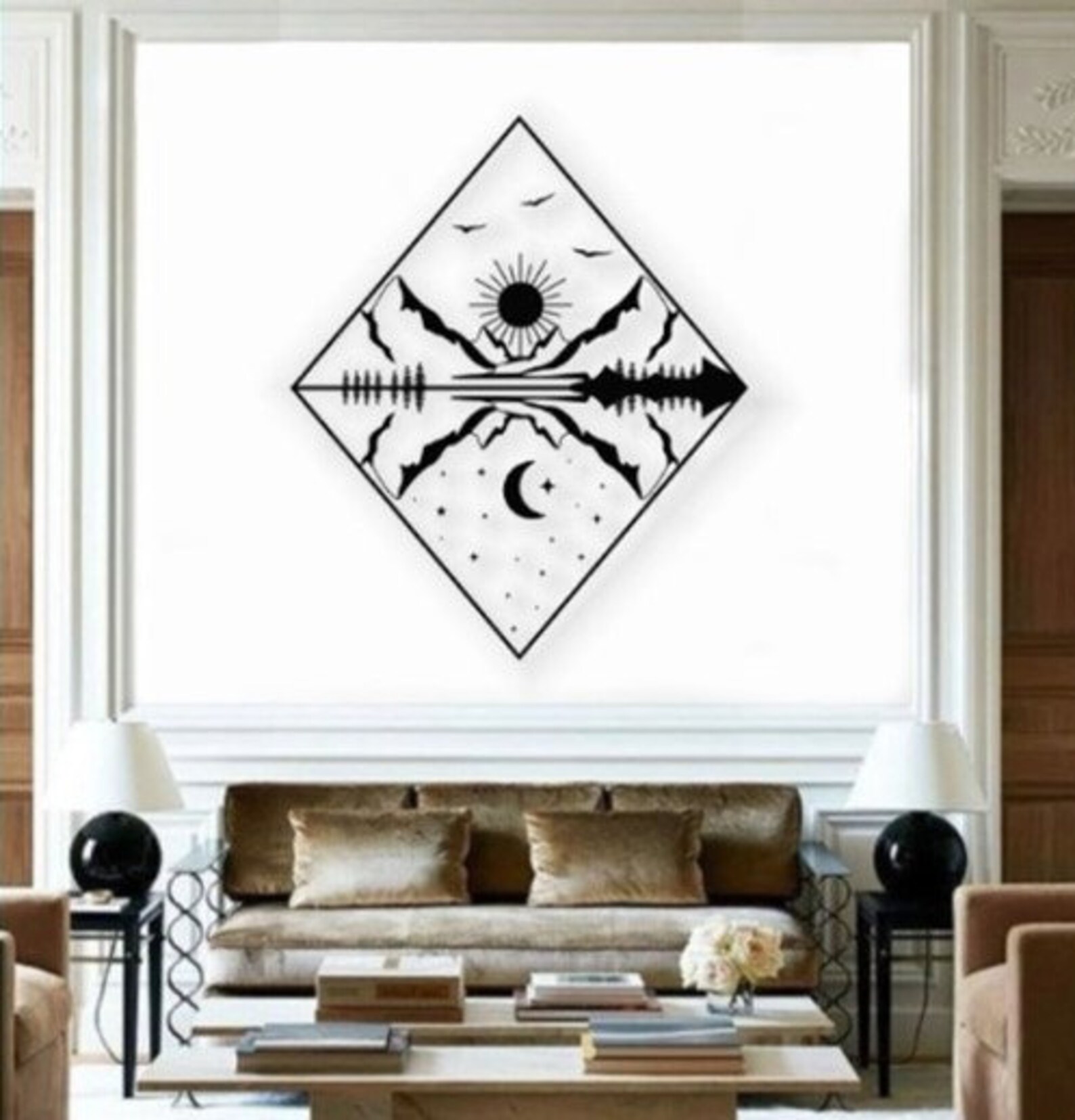 Laser Cut Files DXF SVG CNC Pdf Sun Panel Cnc Moon Panel Cnc Wall Panel ...