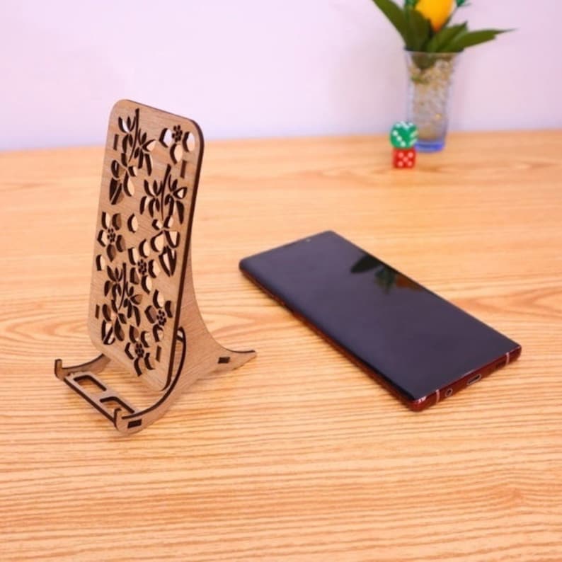 Laser Cut Files DXF SVG PDF Phone Stand Cnc Phone Holder Svg for Phone ...