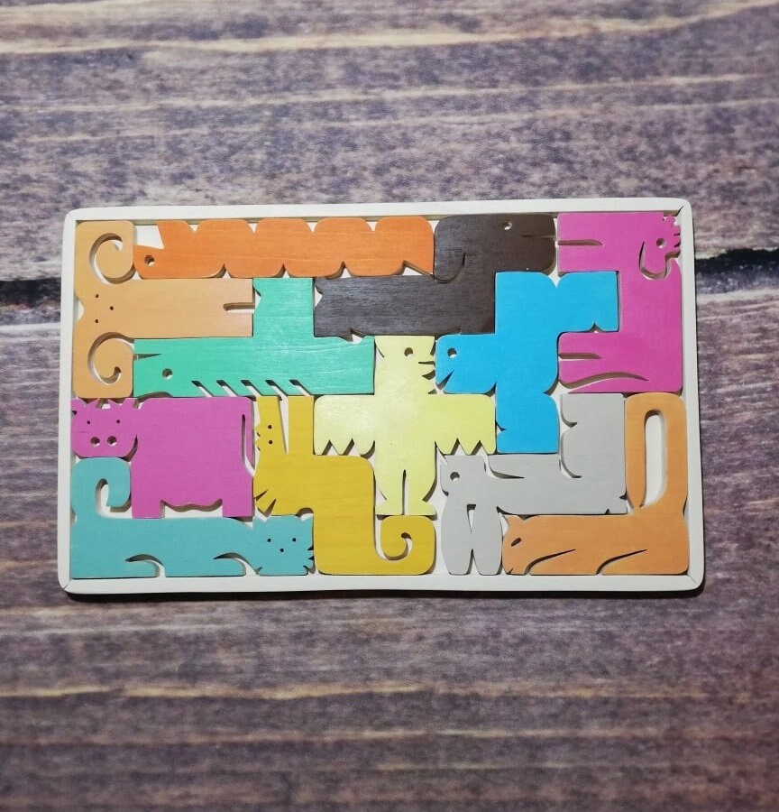 Laser Cut Files DXF SVG CNC Pdf Animal Puzzles Cnc Animal Svg Puzzle ...