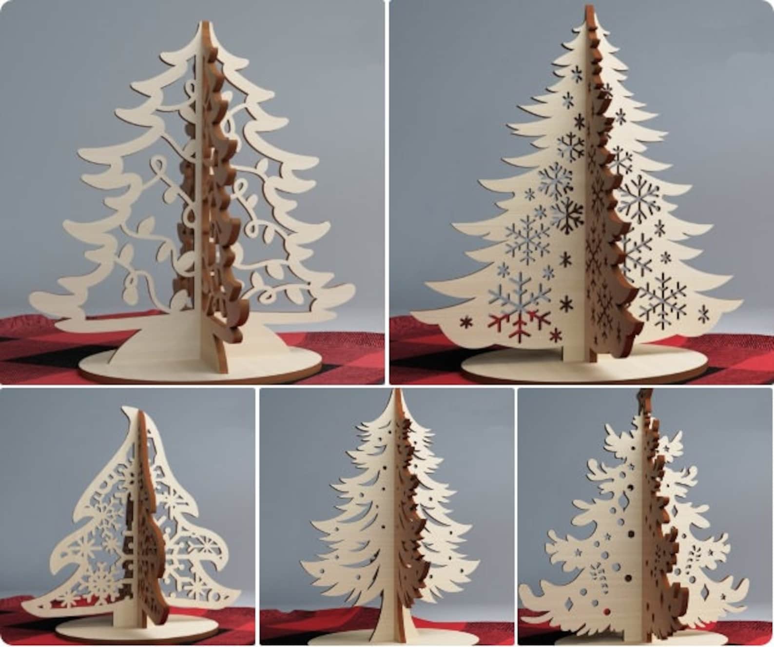 Laser Cut File DXF SVG CNC Christmas Cnc Christmas Tree Svg 3D ...