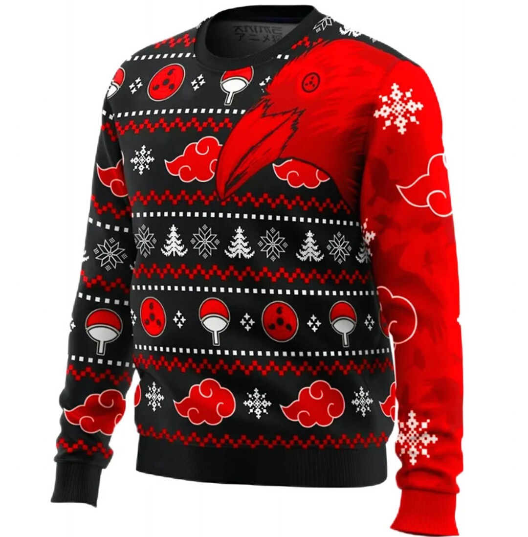 AKATSUKI ITACHI Anime Ugly Christmas Sweater Anime Christmas - Etsy