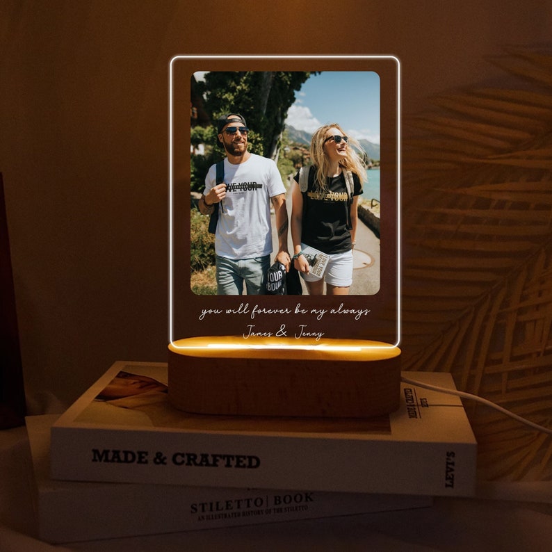 Custom Photo LED Light, Couple Gift for Boyfriend, Photo Collage Gift ...