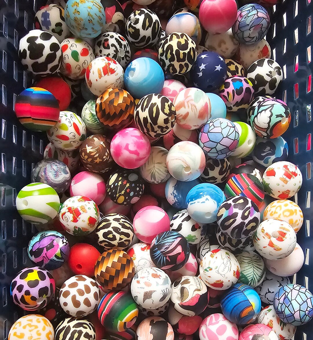 20 Ct. Printed Silicone Mix - Etsy
