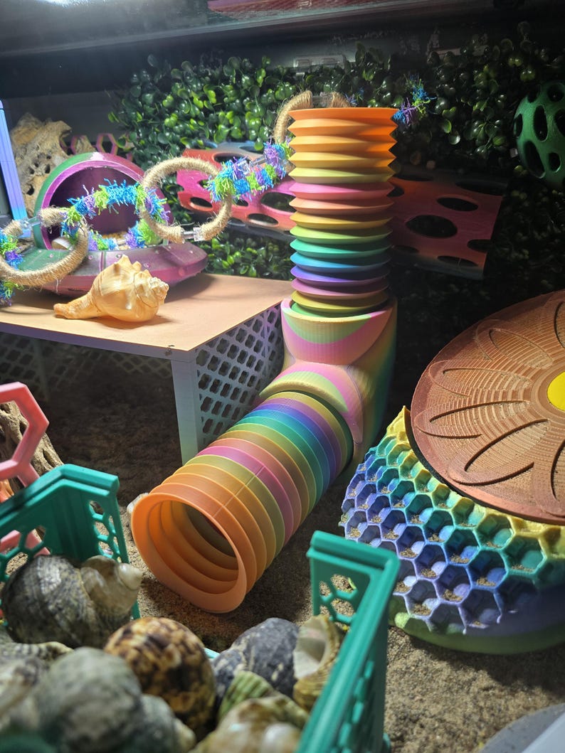 Pipe Climbers - Hide - Enrichment - Hermit Crabs - Snakes - Hamster ...