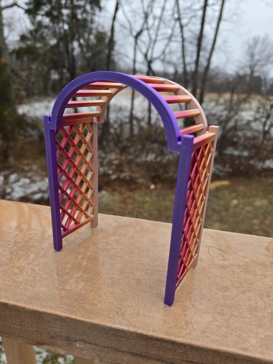 3D Printed Arbor - Bridge - Lattice - Enrichment - Etsy