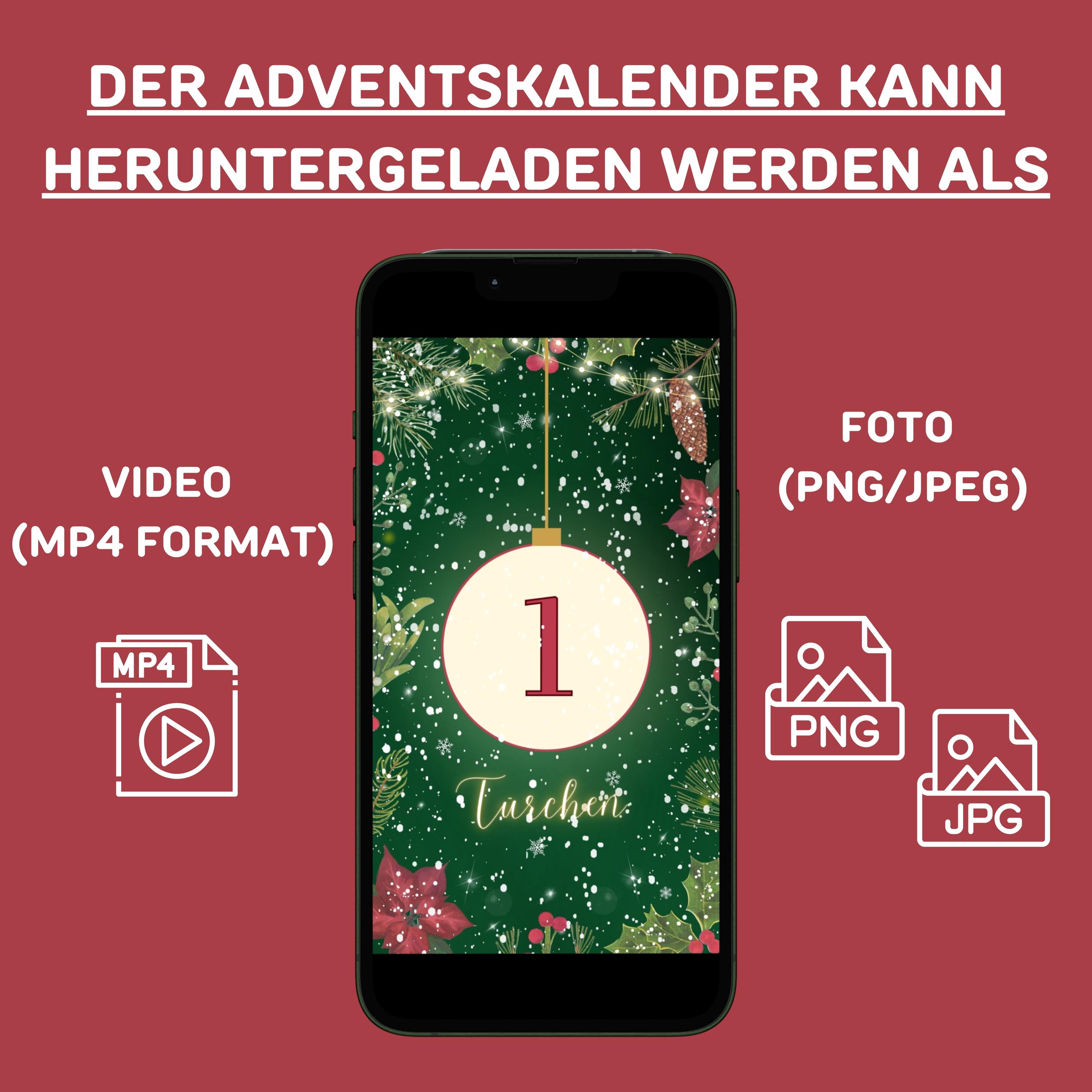 Digital Advent Calendar Customizable Whatsapp Advent Calendar Video ...
