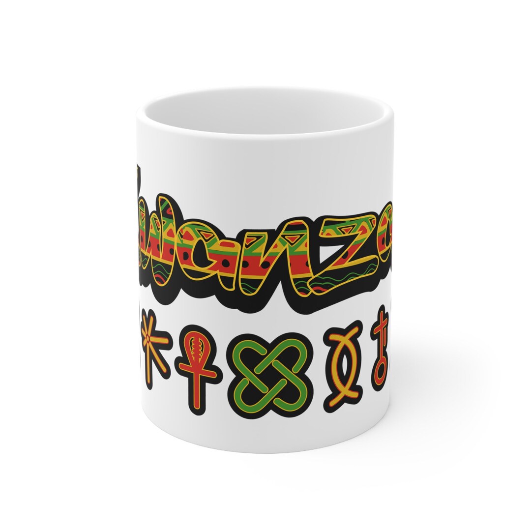 Kwanzaa Coffee Cup, White Ceramic Mug 11oz - Etsy