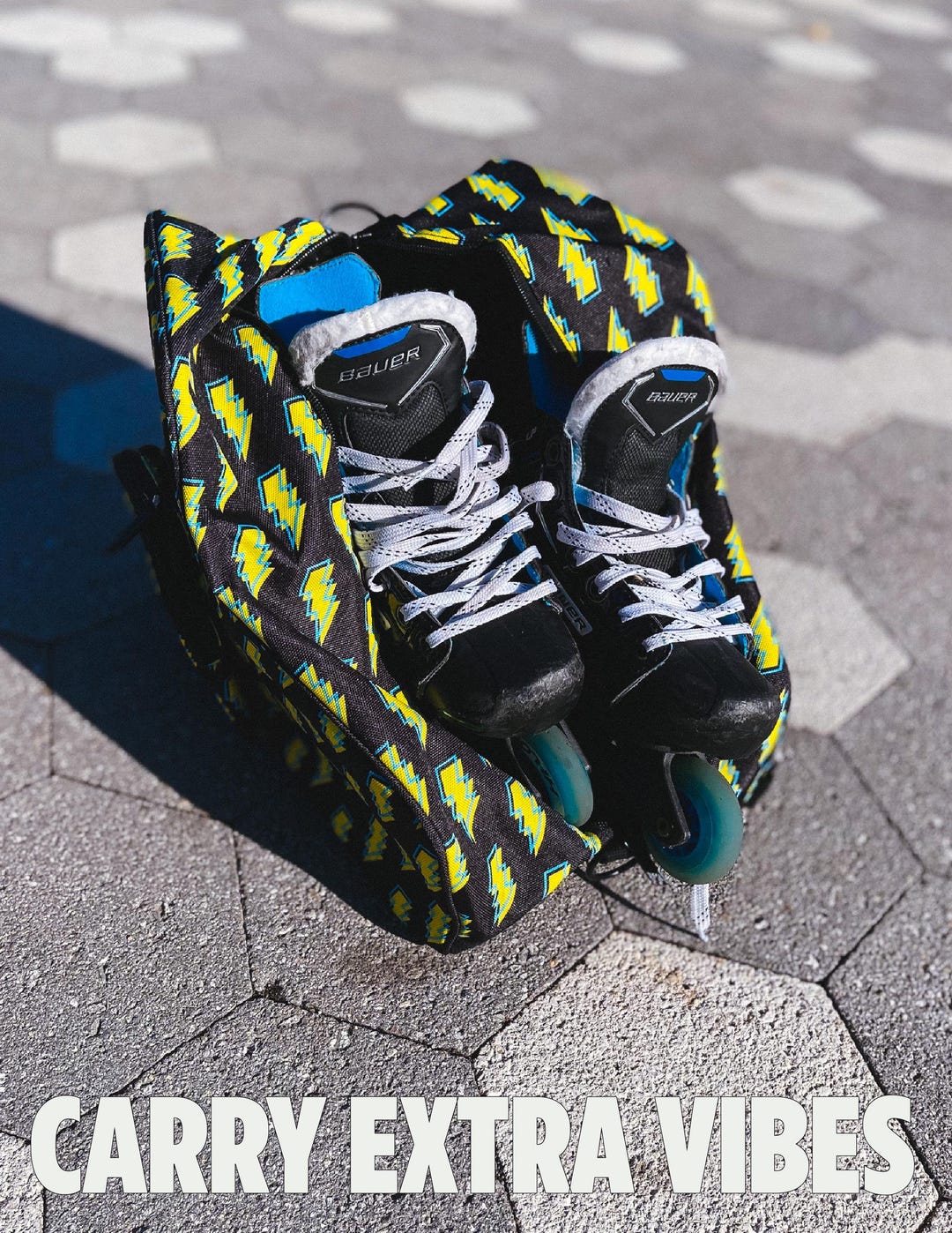 Black Lightning Roller Skate Bag for Women Converts Into Rollerskate ...