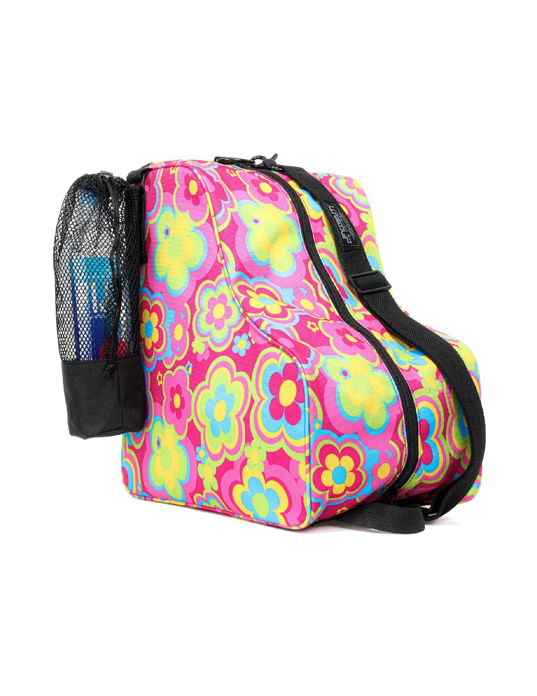 Pink Daisy Skate Bag Made W/ Recycled Rpet | Retro Crossbody Roller ...