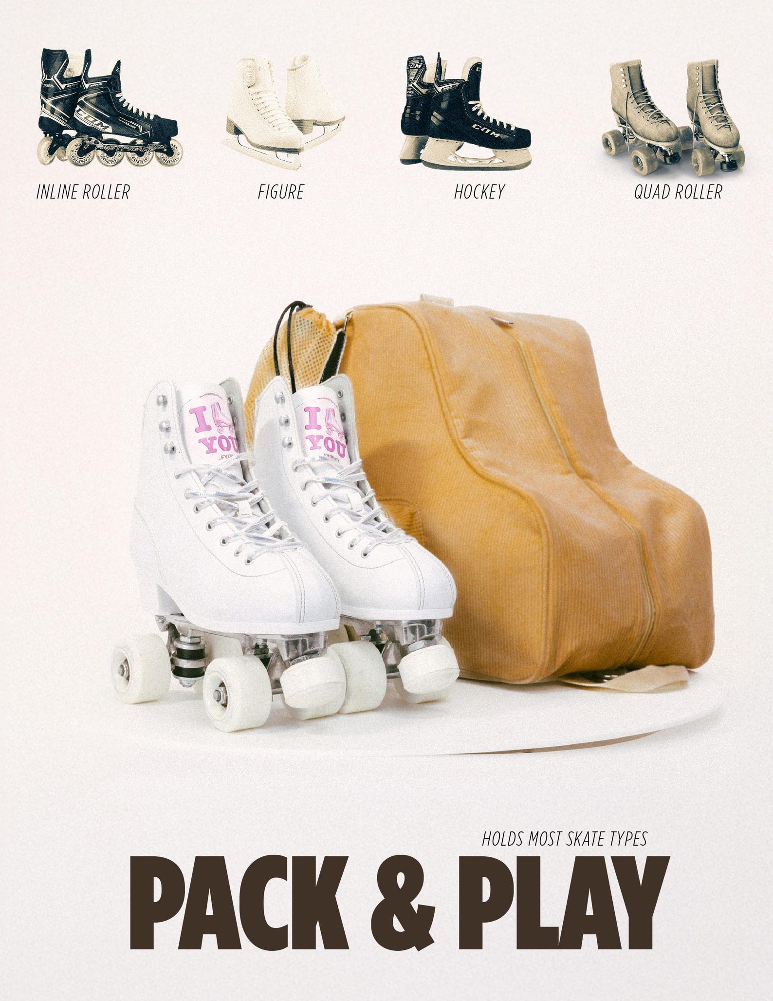 Roller Skate Bag for Women Converts Into Rollerskate Backpack | Cute ...