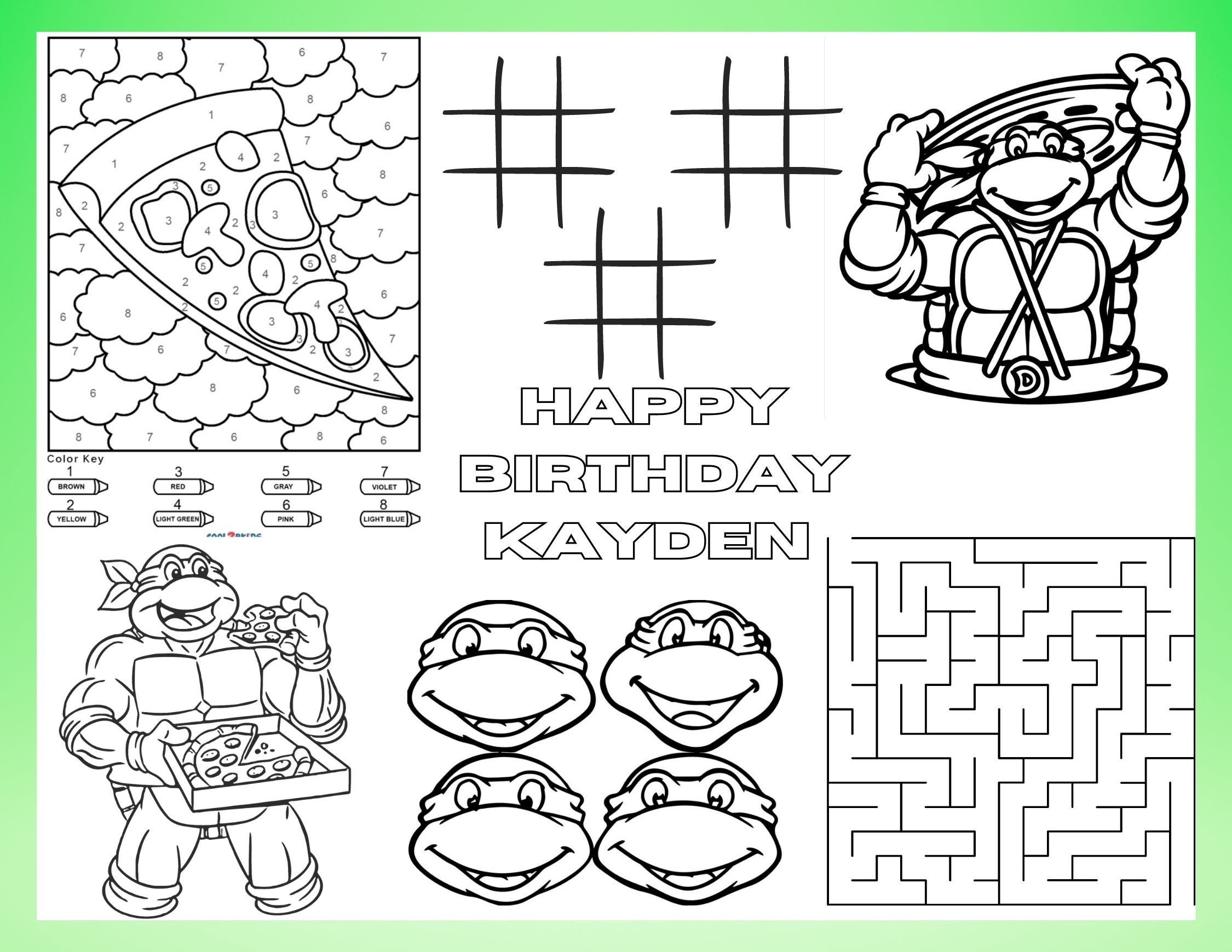 Ninja Turtles Coloring Pages Printable