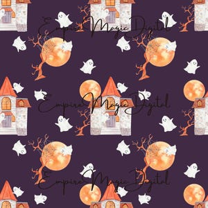 Halloween Digital Paper, Paper Patterns, Wallpaper, Seamless Pattern ...