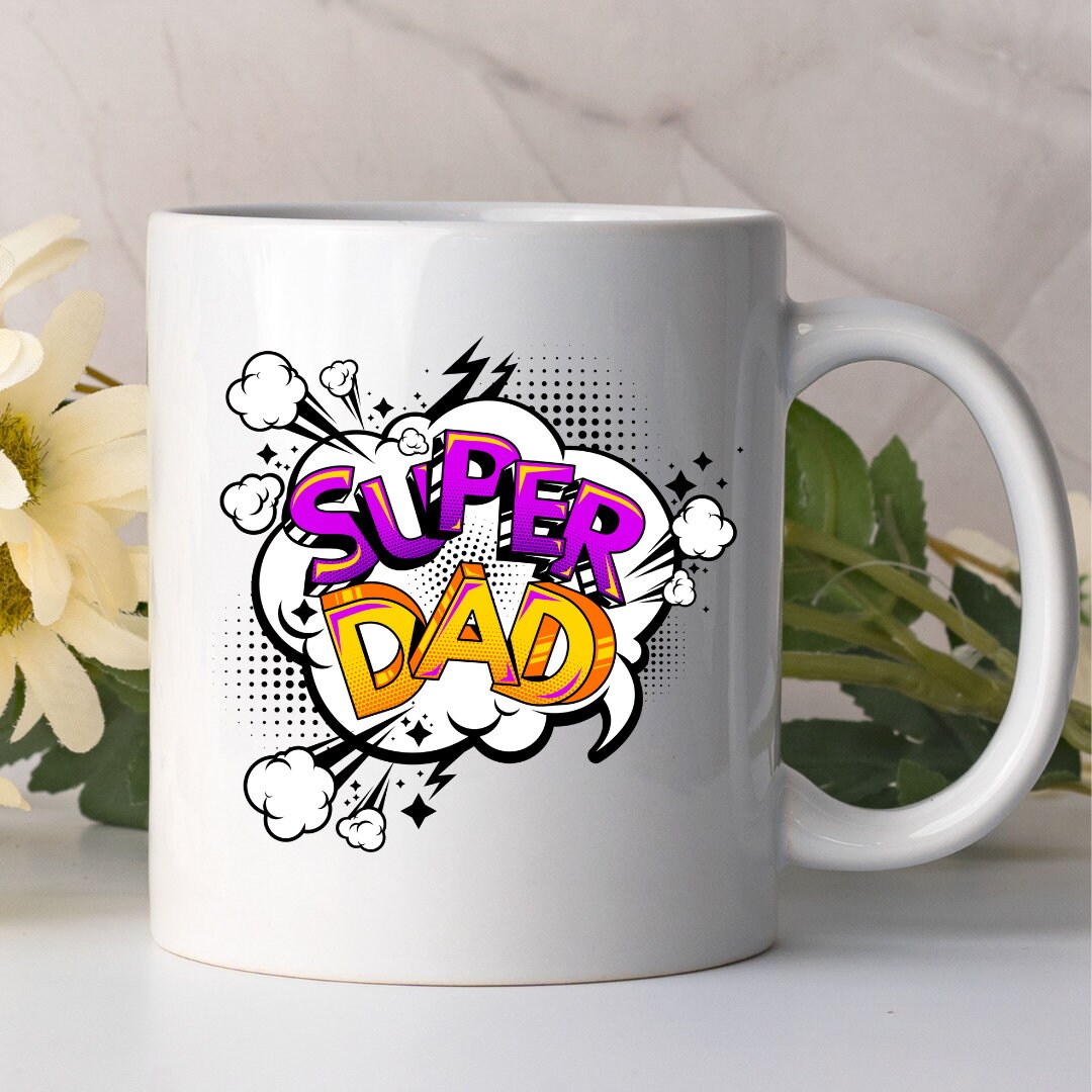 Personalized Mug for Dads, Father's Day Mug, Sublimation Design Dad Mug ...