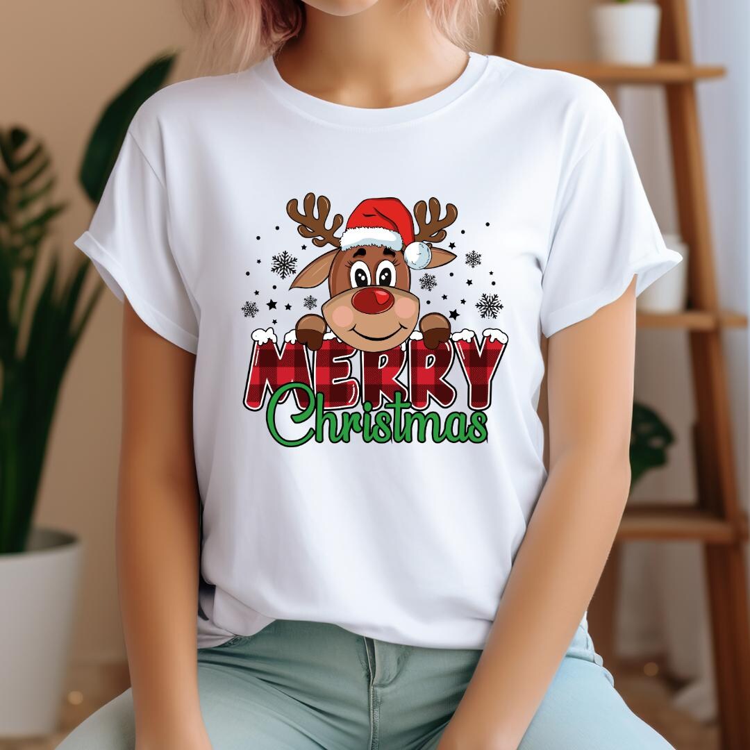 Reno Feliz Navidad SVG PNG, Camiseta Reno Feliz Navidad, Camiseta de ...