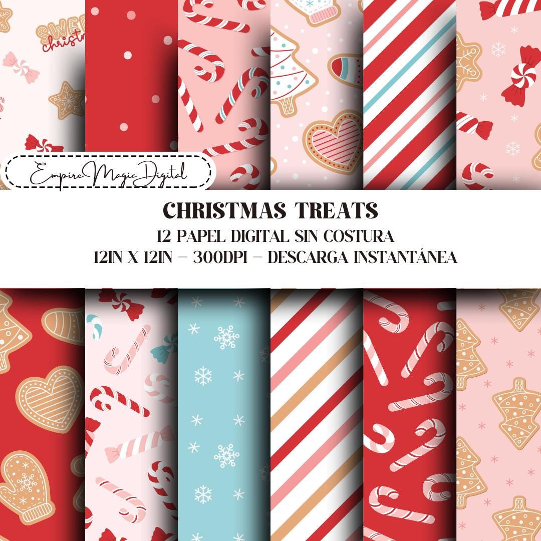 Pattern Designs, Christmas Digital Paper, Paper Patterns, Christmas ...