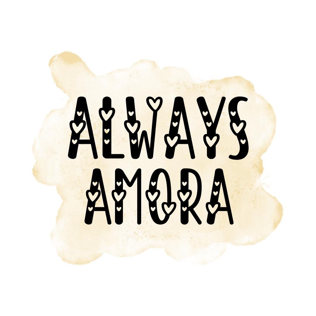 Always Amora Font, Heart Fonts, OTF Fonts, Fun Fonts, Handwritten Font ...