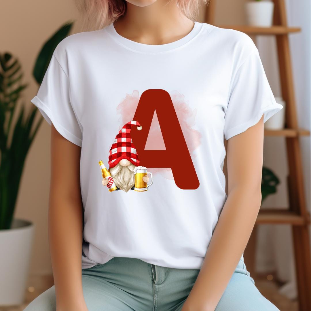 Gnome Alphabet, Watercolor Letters Png, Cute Gnomes Alphabet A Z ...