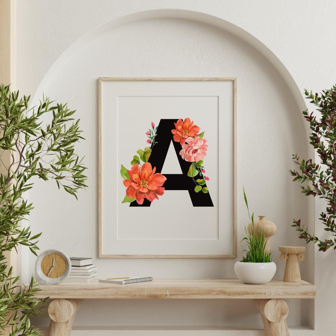 Floral Alphabet Png, Flower Letters Png, Floral Doodles, Floral ...