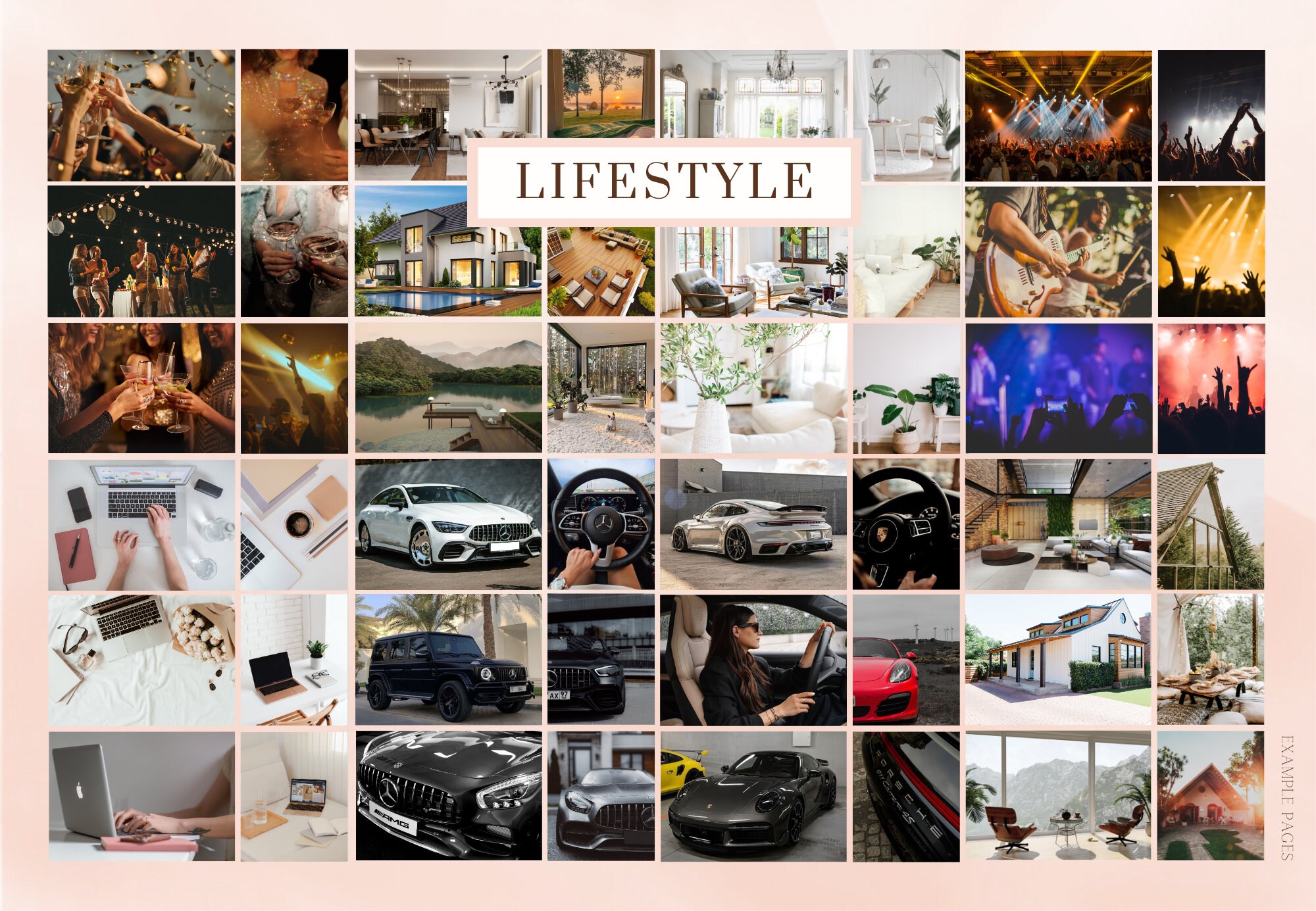 Printable 2024 Vision Board Bundle With 450 Photos 100 Affirmations ...