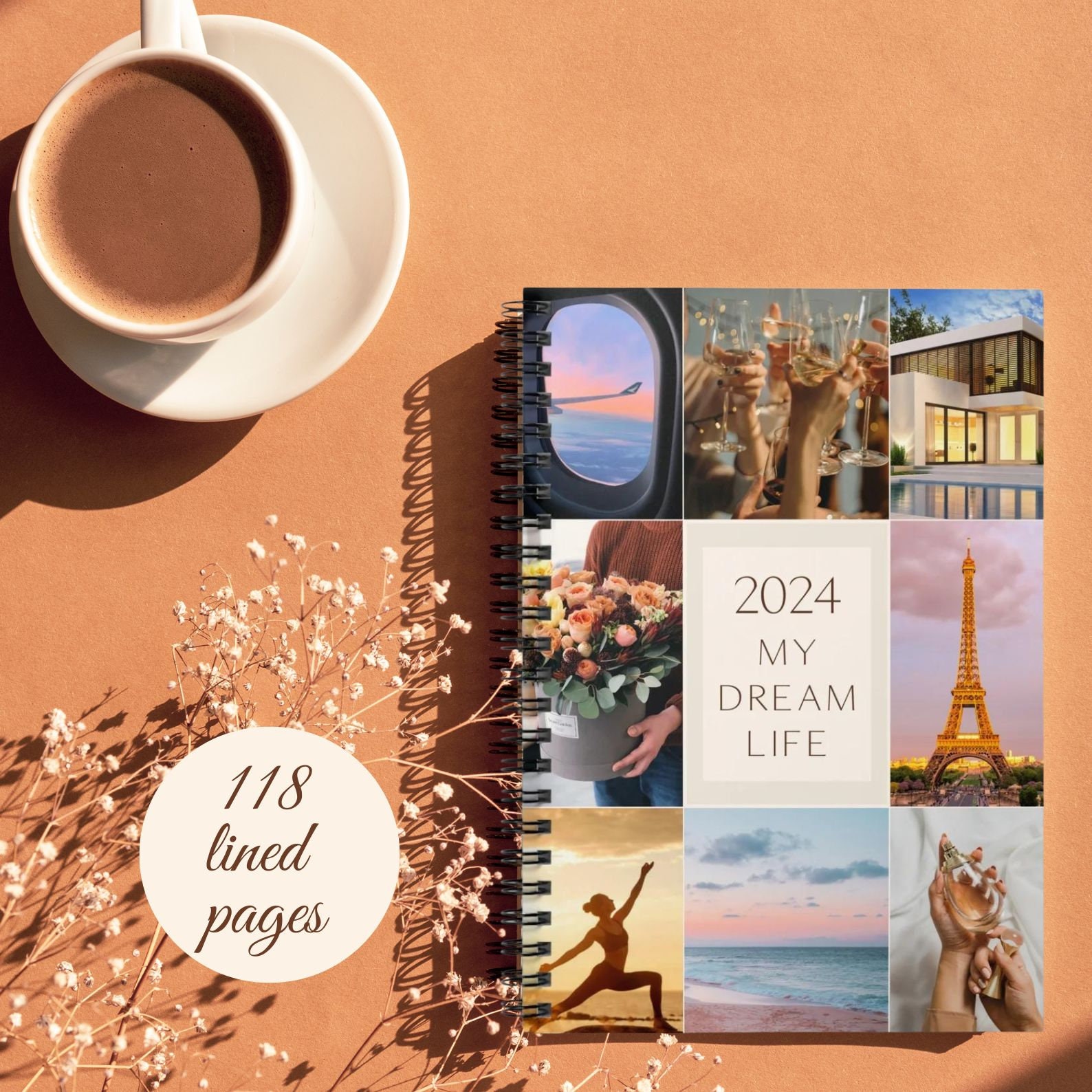 2024 VISION JOURNAL, Vision Board Journal, 2024 Vision Diary ...