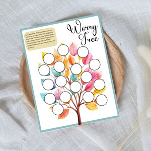 Worry Tree Worksheet, Kids Mental Health, Emotional Intelligence ...