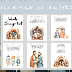 Christian Nativity Story Scavenger Hunt, Instant Download, Fun & Easy ...