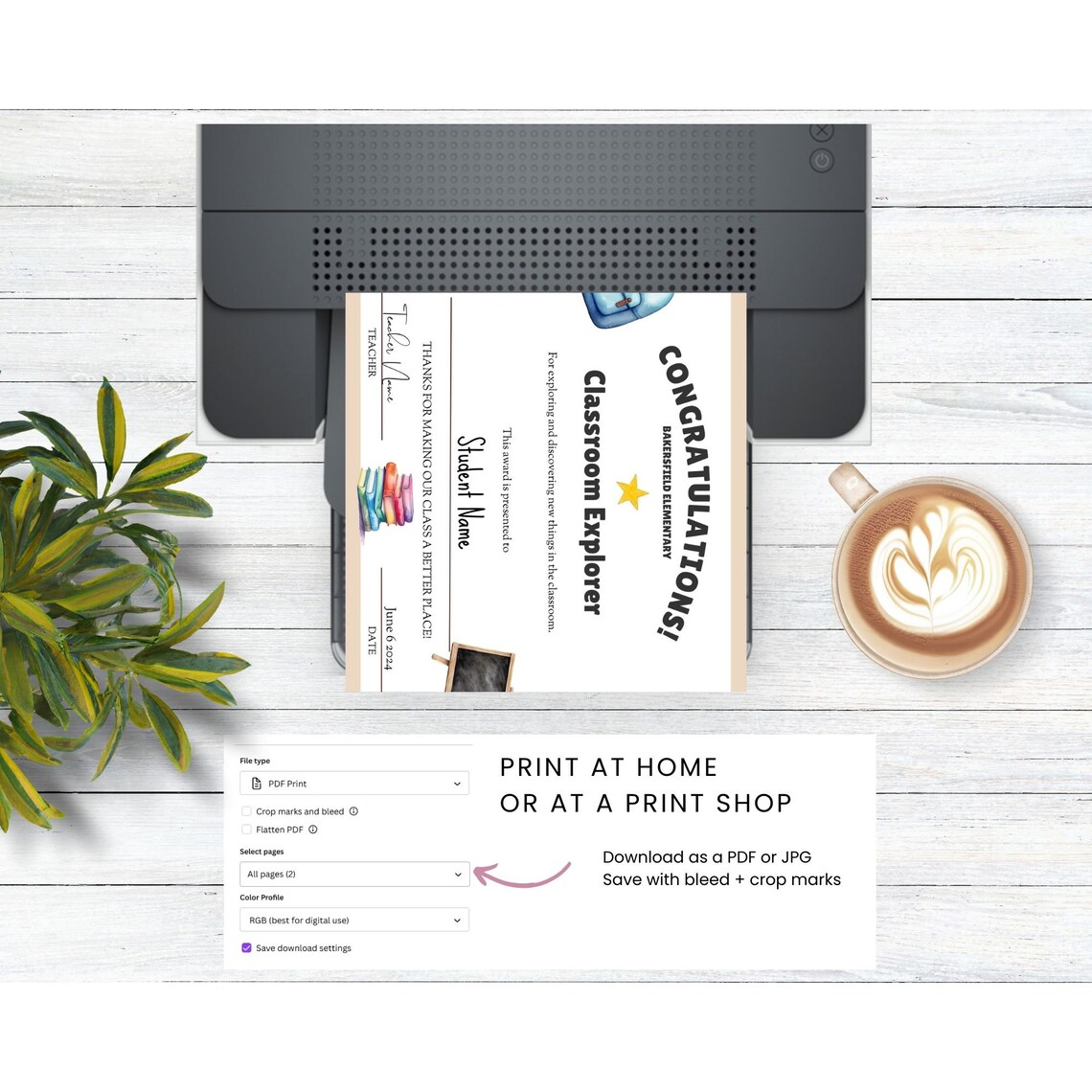 Classroom Awards Certificate, End of School Year Achievement, Students ...