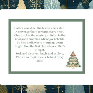 Indoor Christmas Scavenger Hunt Clues, Kids Young Teens Tweens, Easy ...