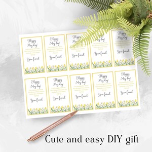 Printable May Day Cards for Kids, Flower Cutouts, Coloring, Spring ...