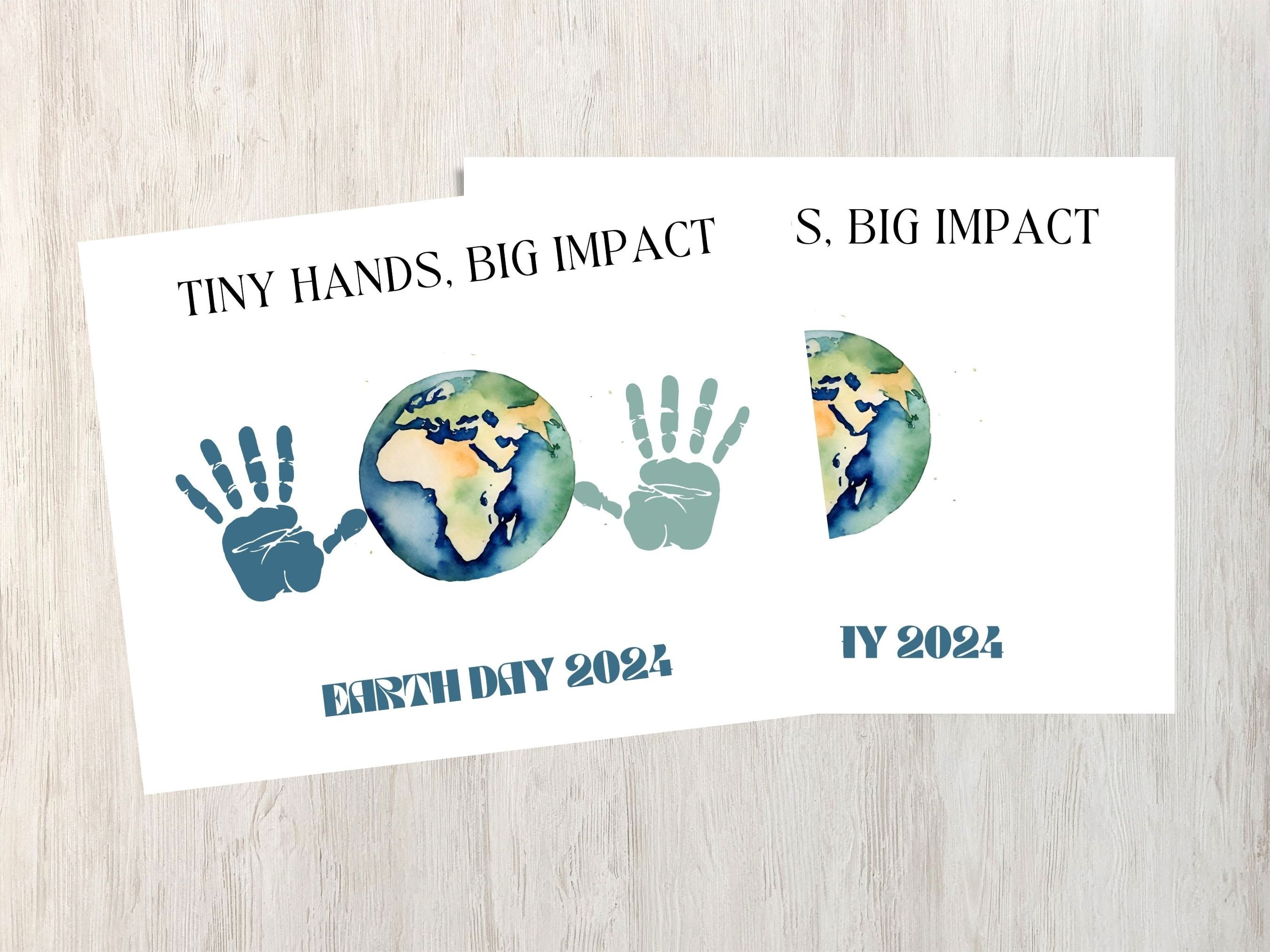 Earth Day Handprint, Kids Homemade Art, Footprint Handprint Craft ...