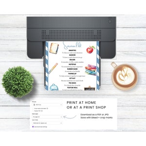 Paraprofessional's Survival Kit Tag, Back to School Parapro Gift Idea ...