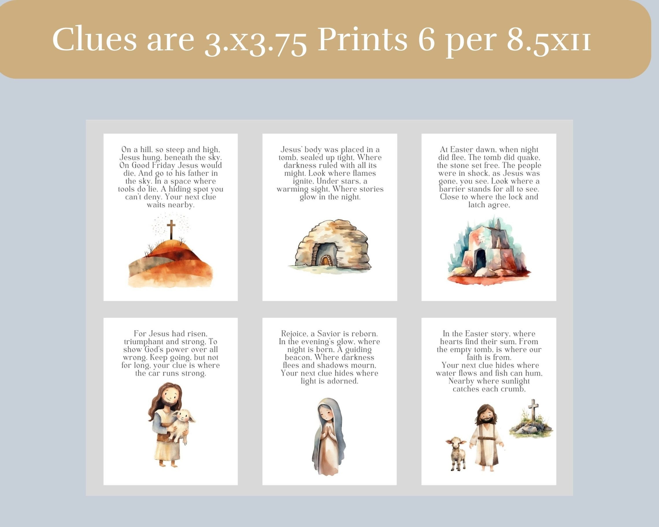 Outdoor Christian Scavenger Hunt, Christ & Bible Story, Passover ...