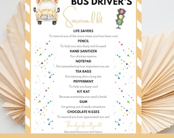 Bus Driver Survival Kit - Etsy