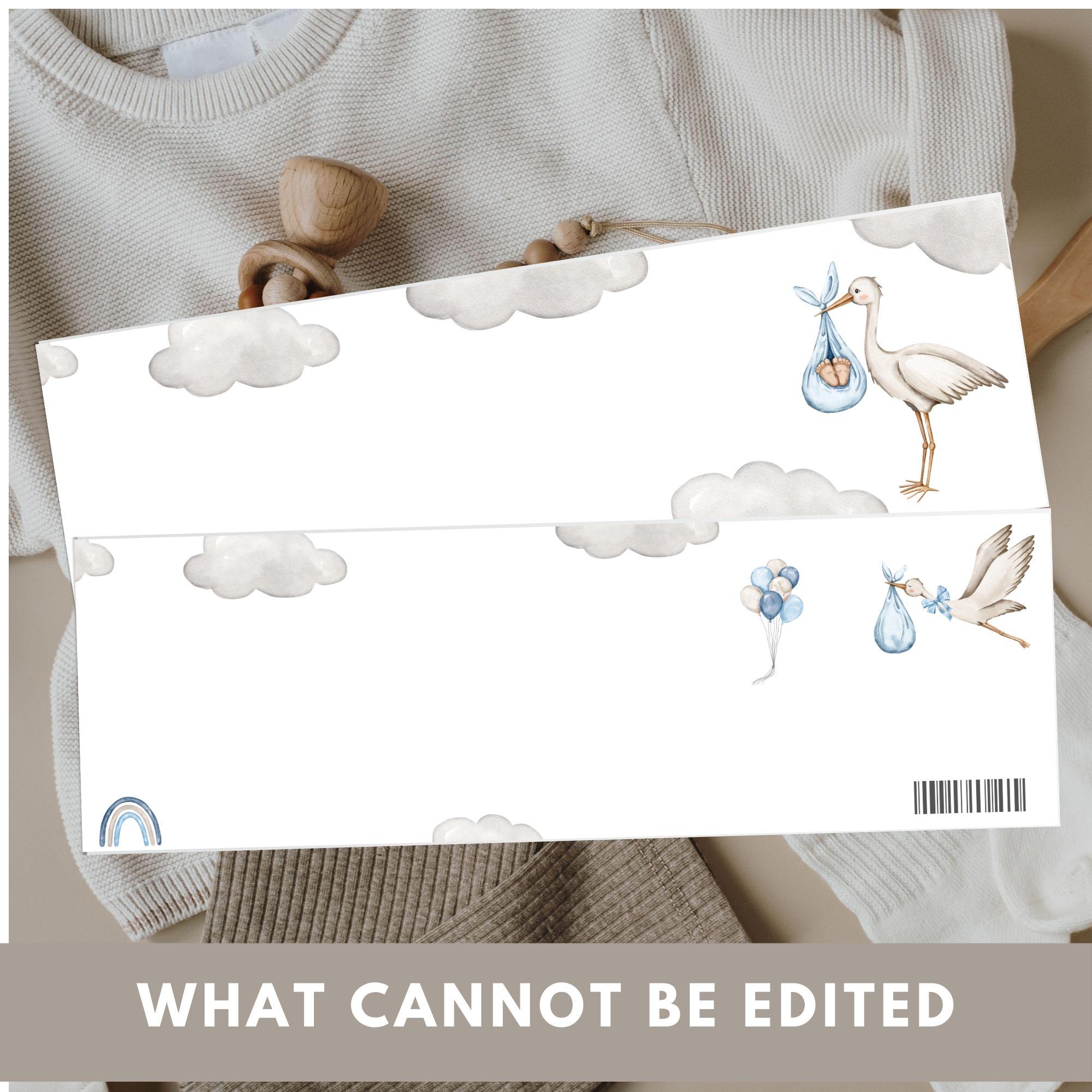 Travel Themed Baby Shower Boarding Pass Invitation (editable PDF ...