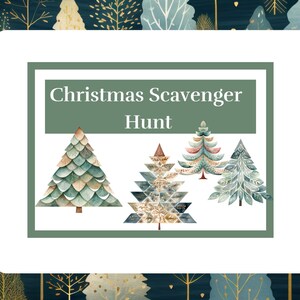 Indoor Christmas Scavenger Hunt Clues, Kids Young Teens Tweens, Easy ...