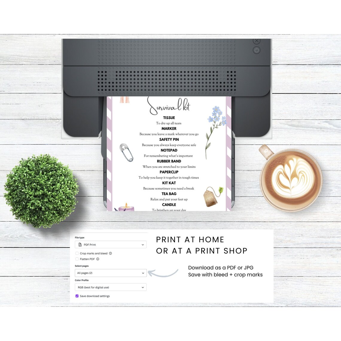 Social Worker Survival Kit Printable: Appreciation Gift (editable ...