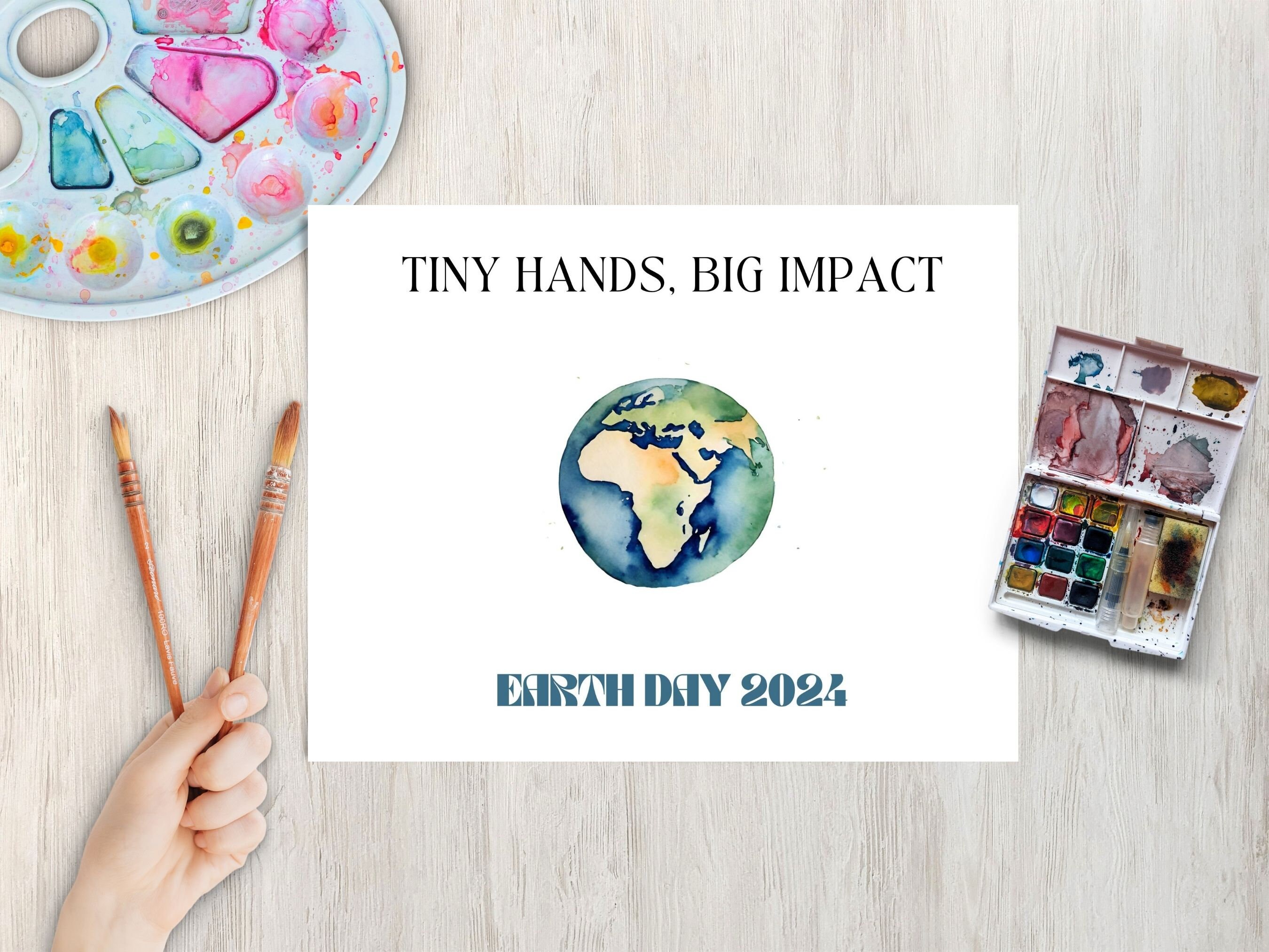 Earth Day Handprint, Kids Homemade Art, Footprint Handprint Craft ...