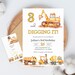 Construction Birthday Invitation, Dirty 3rdy Invite, Boy Turning Three ...