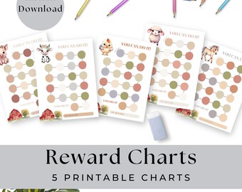 Rewards Chart Printable for Kids / Behavior Chart / Daily Task Chart ...