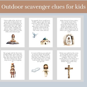Christian Easter Scavenger Hunt: Bible Story Clues (PDF) - Etsy