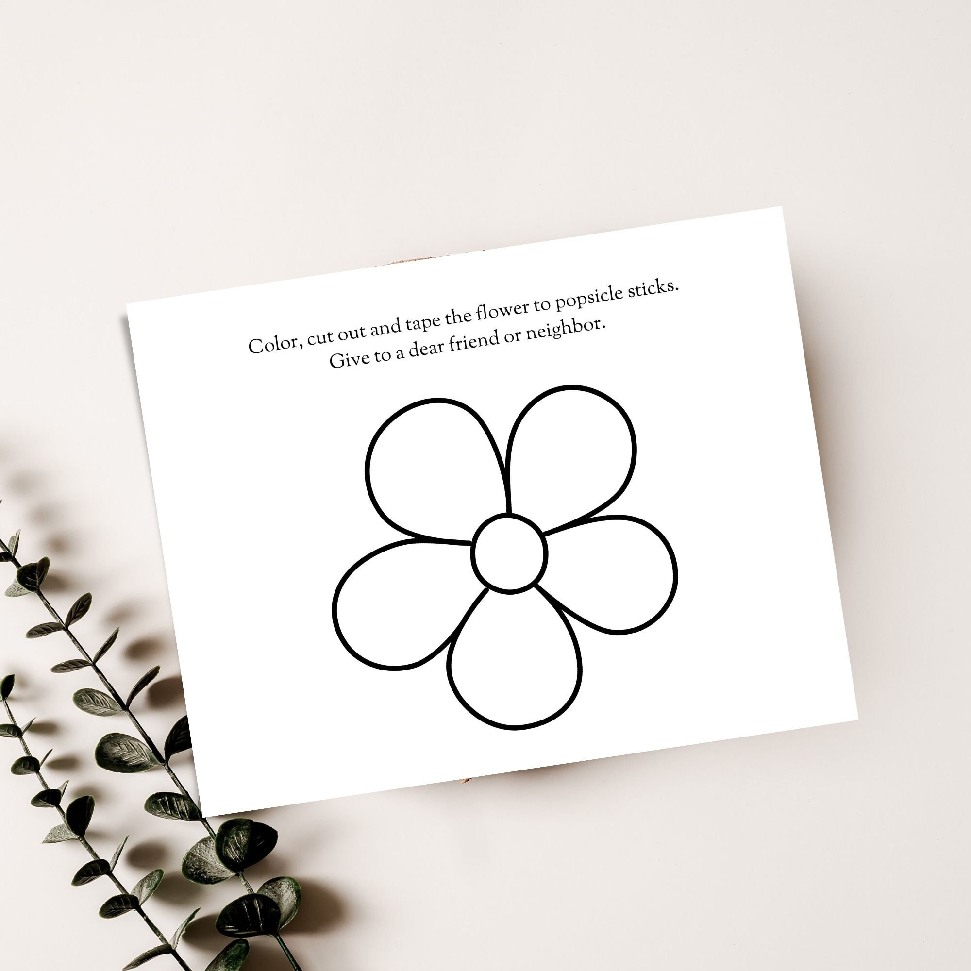 Printable May Day Cards for Kids, Flower Cutouts, Coloring, Spring ...