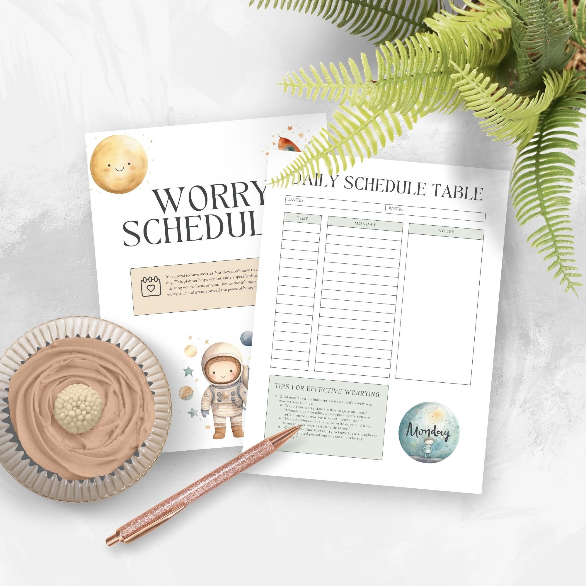 Worry Scheduler Planner, Kids Mental Health, Emotional Intelligence for ...