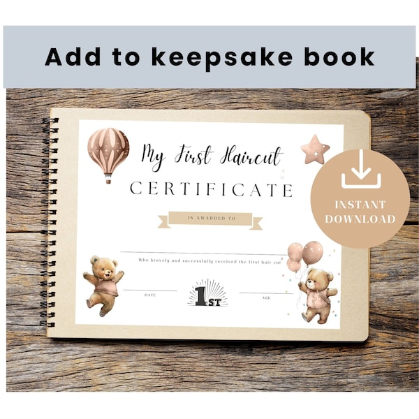 First Haircut Keepsake - Etsy