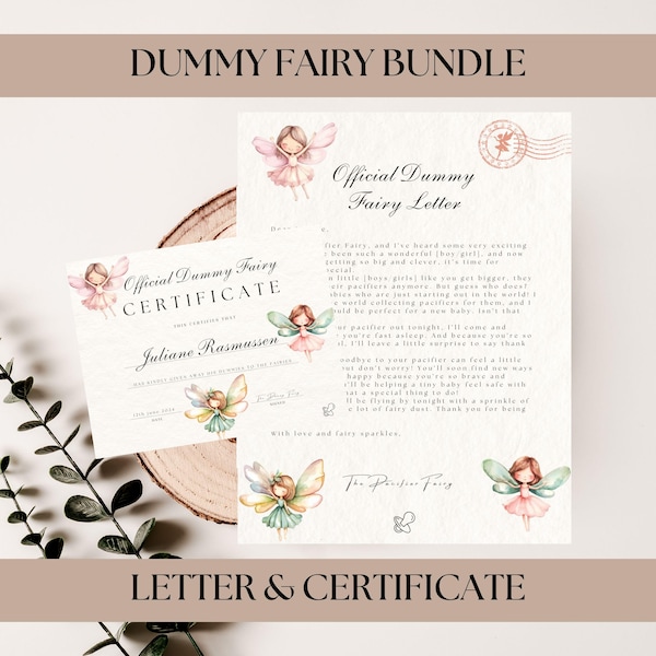 Binky Fairy Printable - Etsy UK
