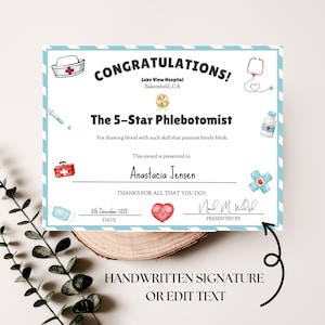 Funny Nurse Award Certificates: 115 Editable Templates (canva) - Etsy