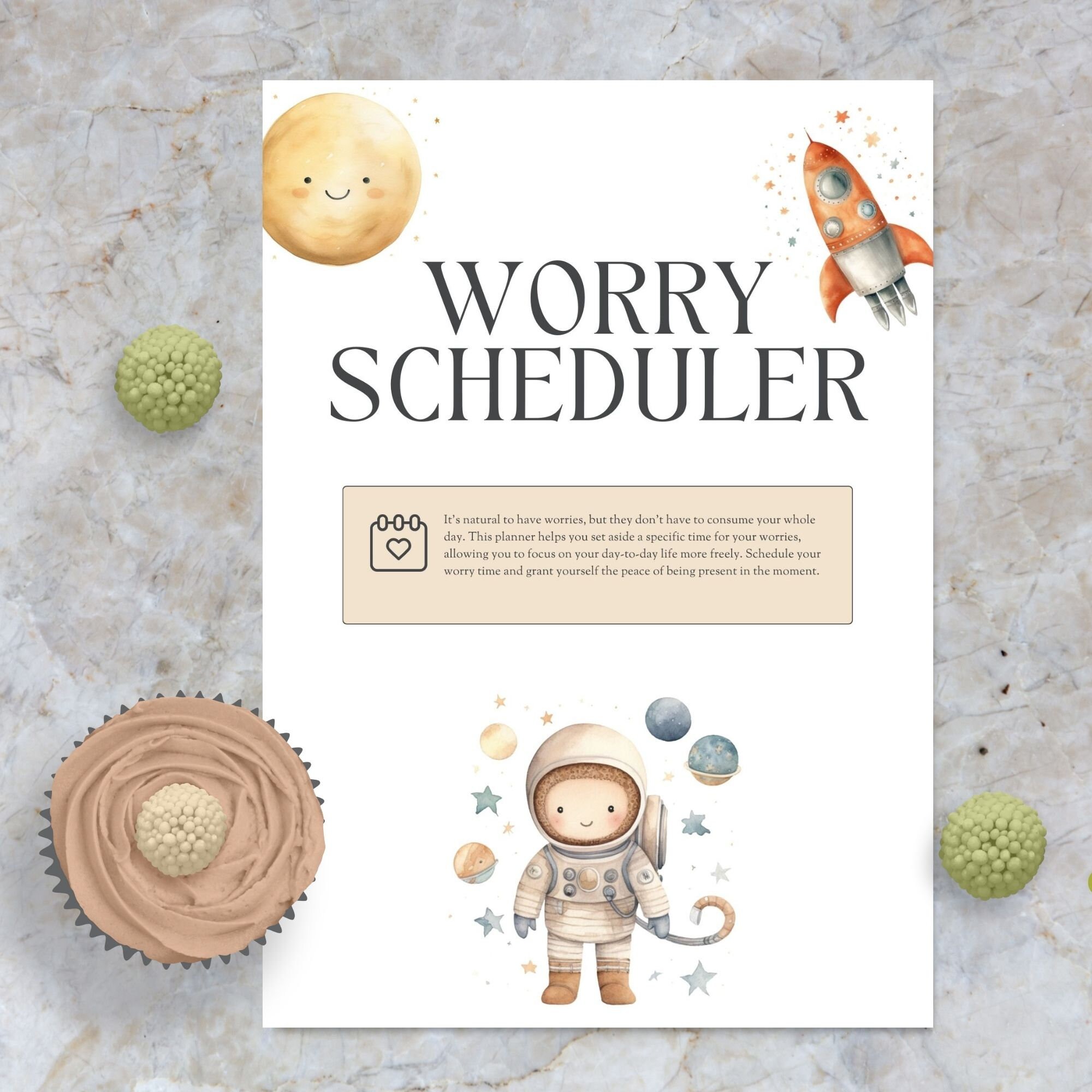 Worry Scheduler Planner, Kids Mental Health, Emotional Intelligence for ...